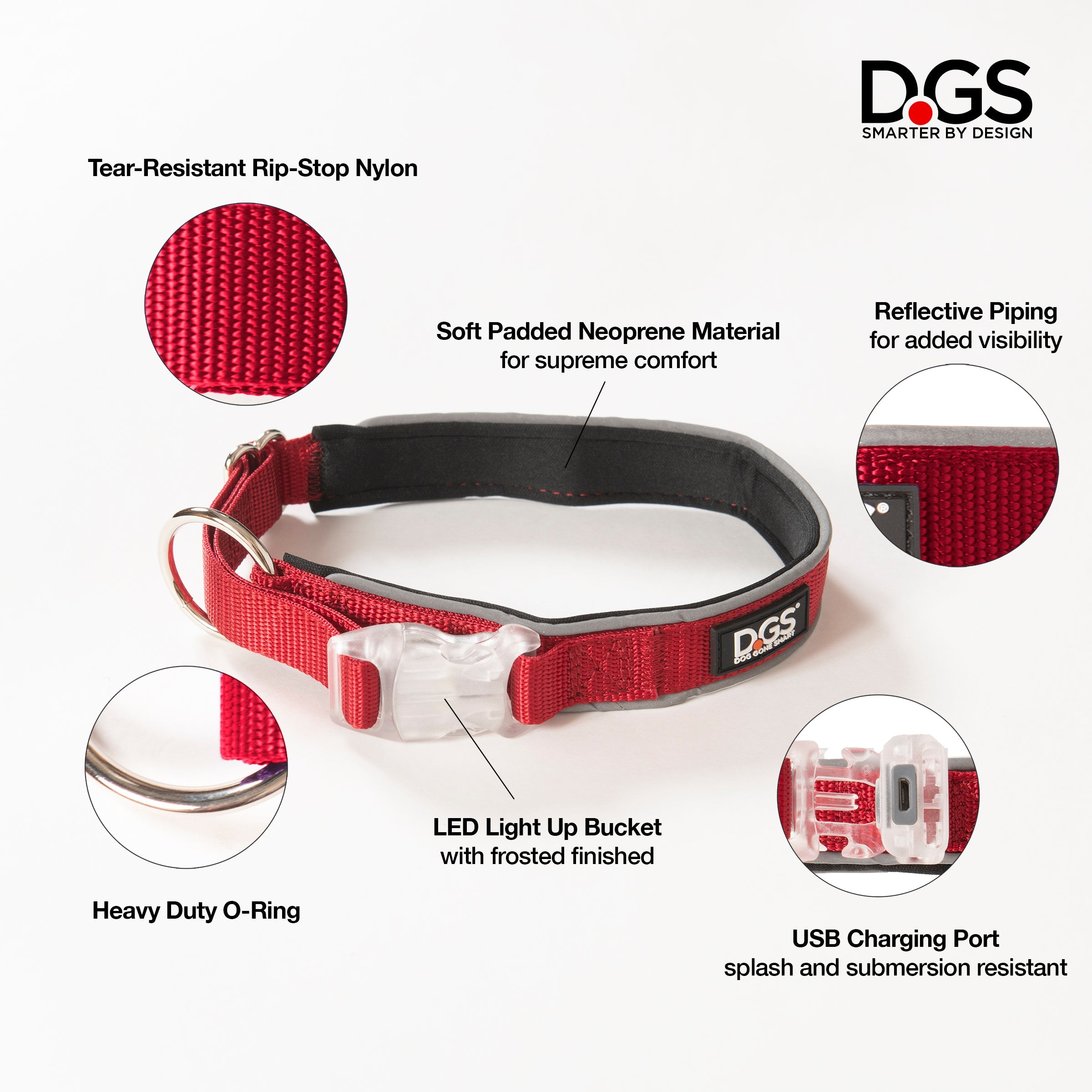 Comet LED Safety Collar - DGS Pet Products